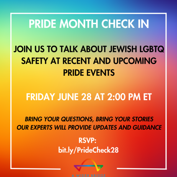 Pride Month Check In – A Wider Bridge