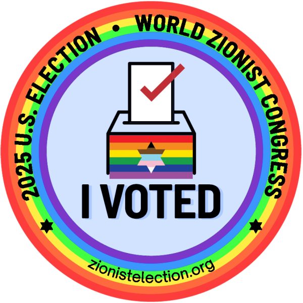 World Zionist Congress – I Voted (Pride) Sticker – A Wider Bridge